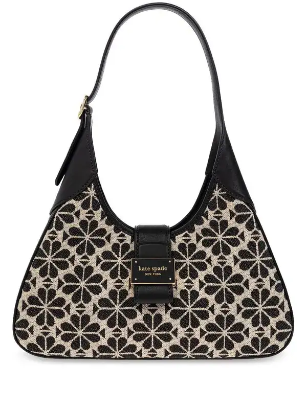 Kate Spade New York Nouveau Floral-Jacquard Shoulder Bag - Black