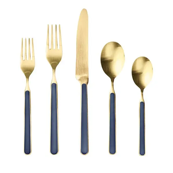 MEPRA Fantasia Ice Oro 20 Piece Flatware Set - Cobalt