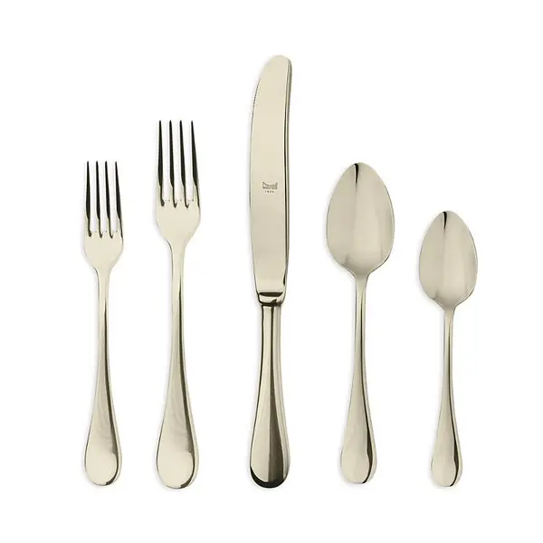 MEPRA 5 Piece Place Setting - Brescia Champagne