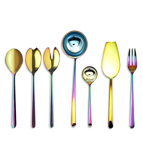MEPRA Pvd Flatware 7 Piece Serving Set