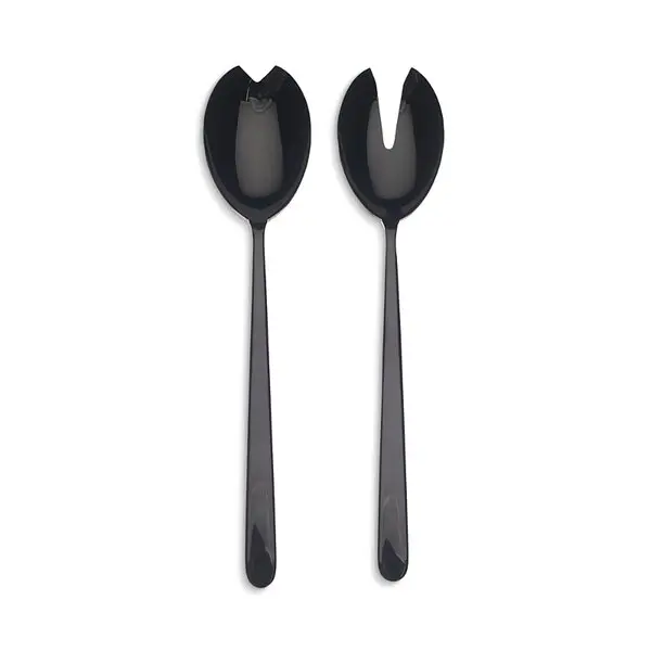 MEPRA Linea Oro Nero Salad Serving Set - Black