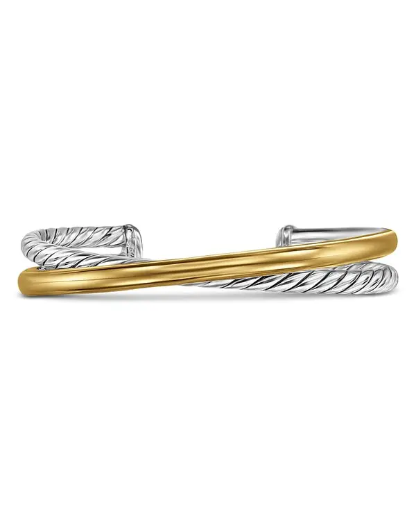 David Yurman Crossover Cuff Bracelet - Silver/gold