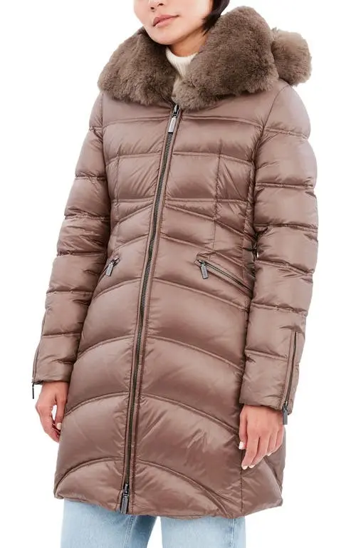 Dawn Levy Cloe Shearling Coat - Bronze