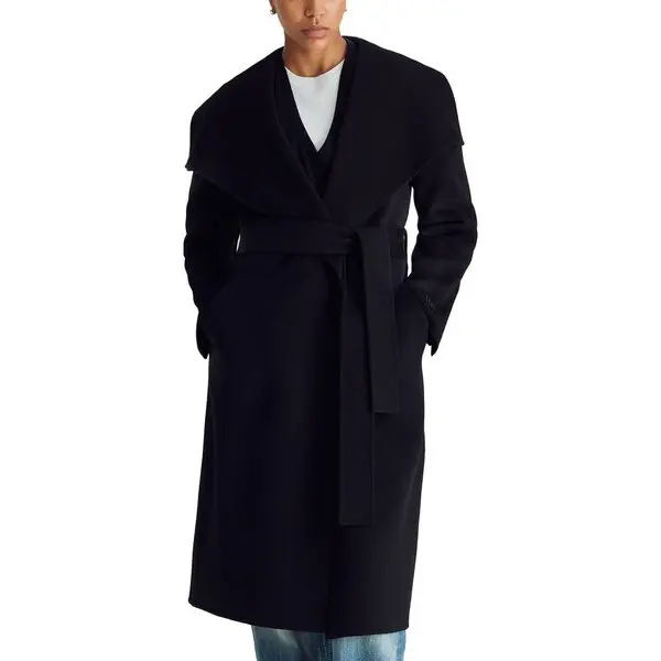 Dawn Levy Gisele Wrap Coat - Black