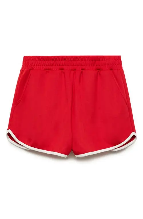 Mango Contrast Trim Dolphin Hem Shorts
