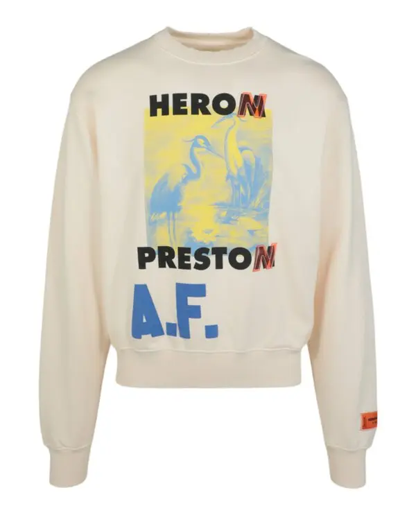Heron Preston A.f. Authorized Oversized Crewneck Sweatshirt
