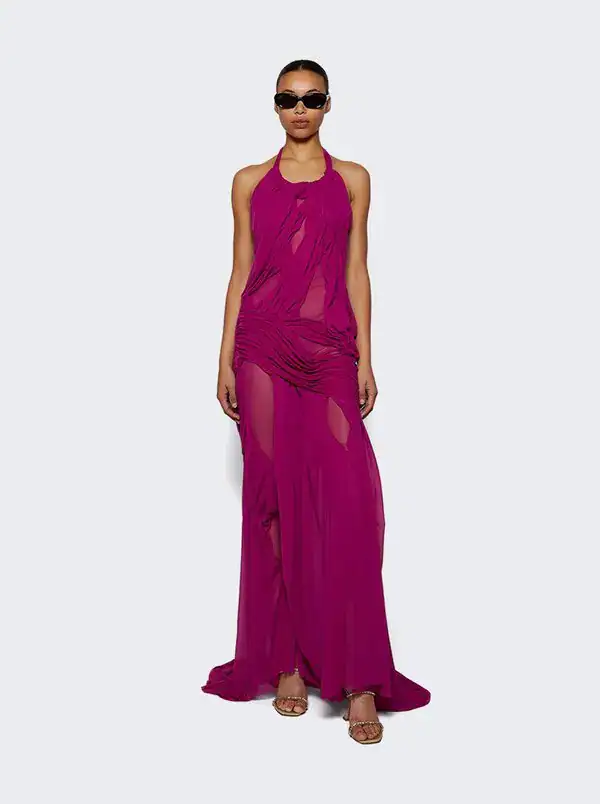 open lace back dress Pink Venus Wetlook Dress – Di Petsa