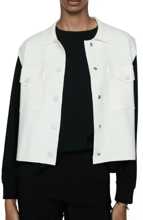 Mango Snap-front Knit Vest