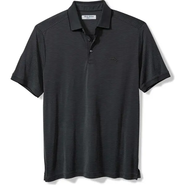 Tommy Bahama Bay Stripe Islandzone® Performance Polo - Coal