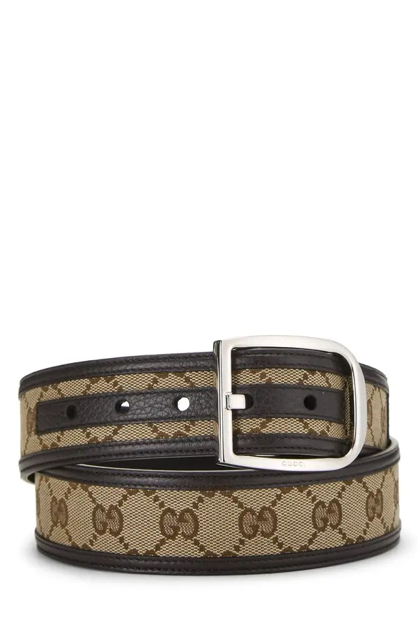 Gucci Original Gg Canvas Belt 95 Brown Editorialist
