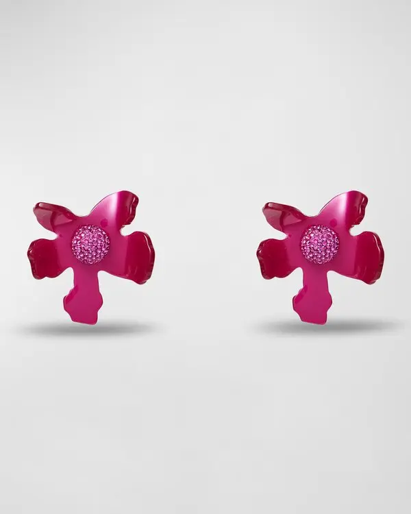 Lele Sadoughi Crystal Lily Earrings