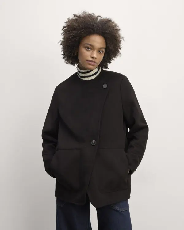 Everlane October Rewool Coat - Black