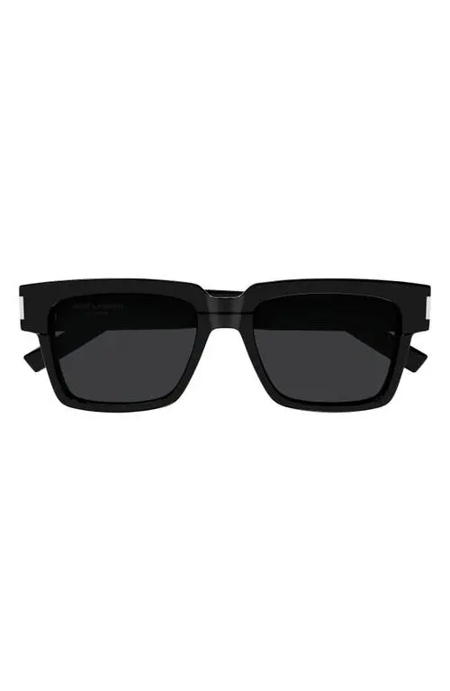 Saint Laurent 54mm Rectangular Sunglasses - Black