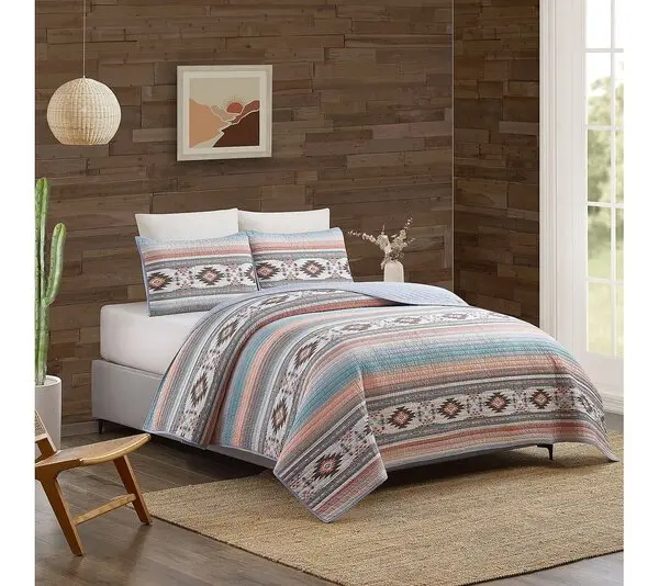 MODERN HEIRLOOM Sunset Canyon 3-piece King Quilt Set