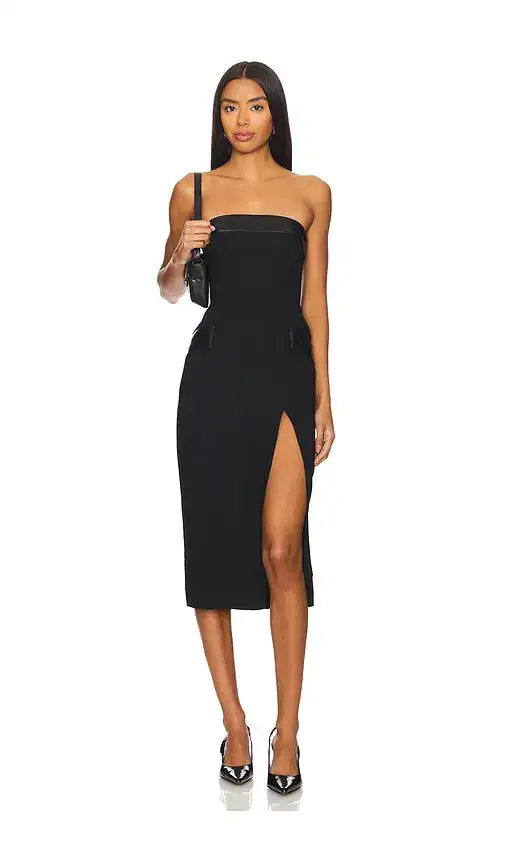 layered cape dress Layered Cape Dress | Black