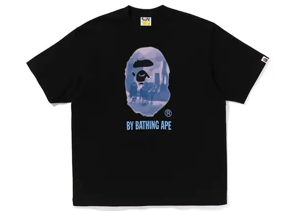 BAPE Painting Bathing Ape Relaxed Fit Tee Shirt - Black