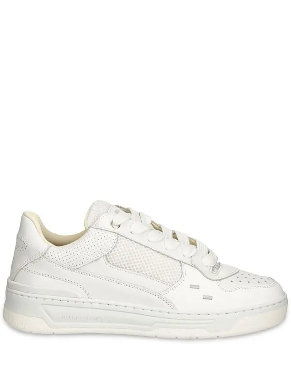 Filling Pieces Perforated Leather Trainers