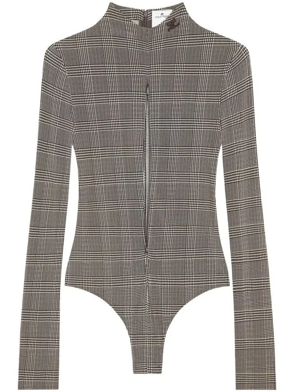 COURREGES Prince Of Wales-pattern Body - Black