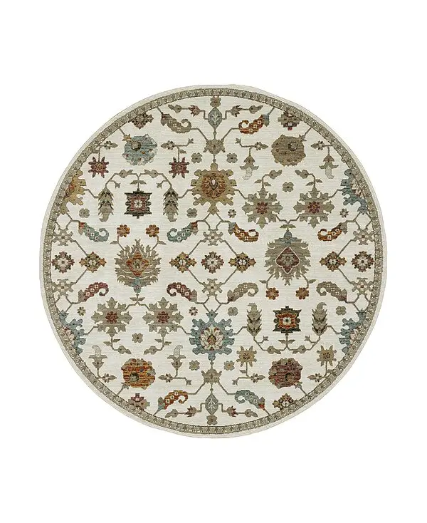 ORIENTAL WEAVERS Andorra 2419b Round Area Rug, 7'10 X 7'10