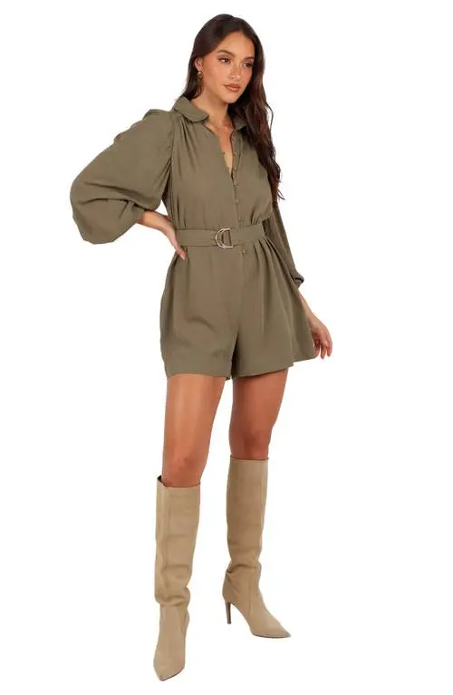 PETAL & PUP Louise Belted Romper