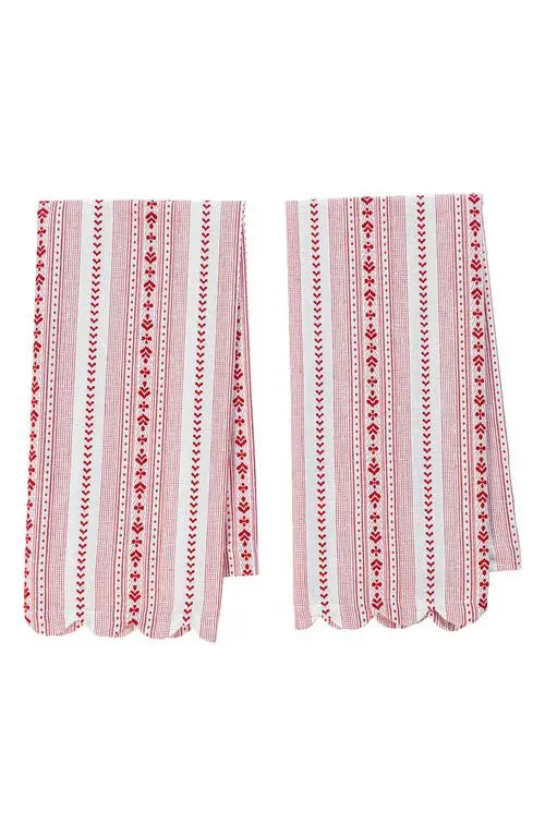 JULISKA Villa Stripe Set Of 2 Kitchen Towels