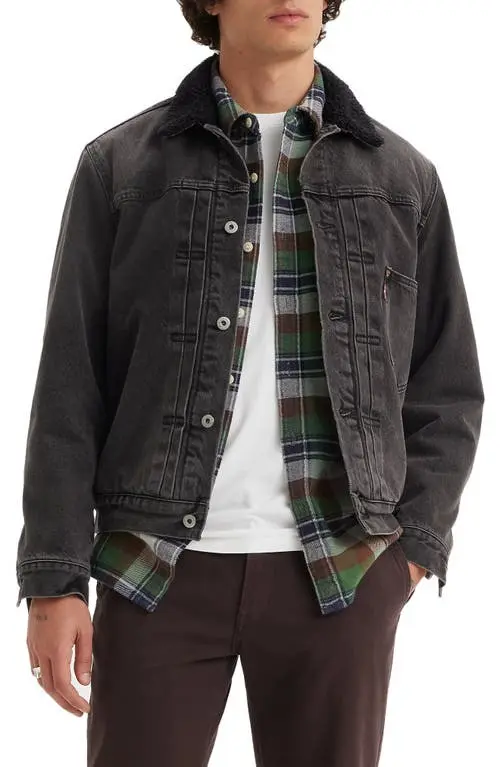 LEVI'S Type I Fleece Collar Trucker Jacket - Mothership Lined