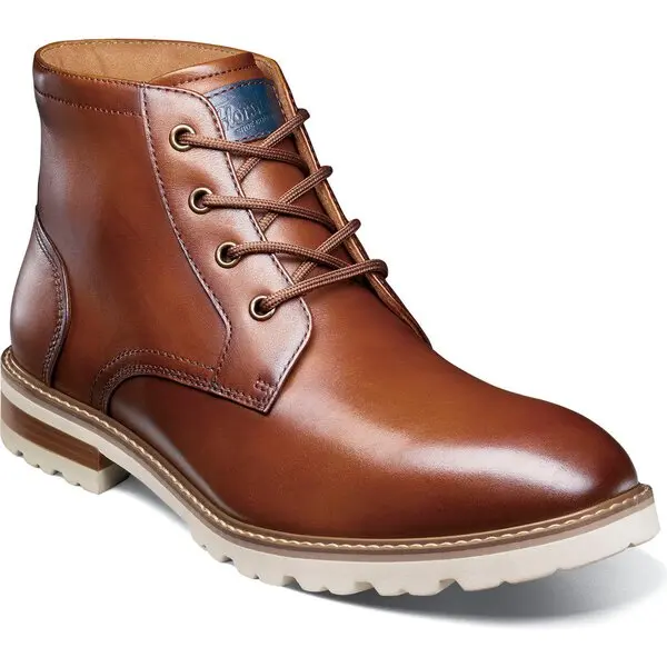 Florsheim Renegade Plain Toe Boots - Cognac