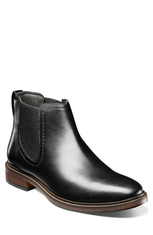 Florsheim Forge Leather Chelsea Boot - Black