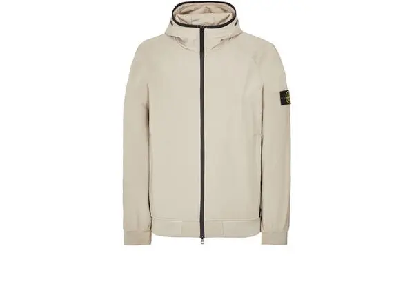Stone Island Light Soft Shell-r E.dye Jacket - Dove Grey