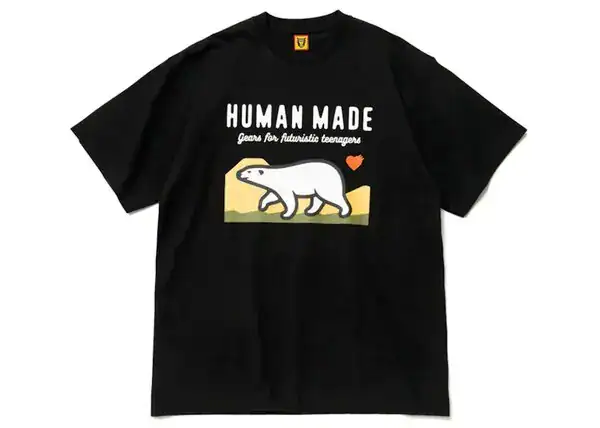 トップス HUMAN MADE POLAR BEAR GRAPHIC T-SHIRT Human Made Polar Bear Graphic T-Shirt - Black | Editorialist