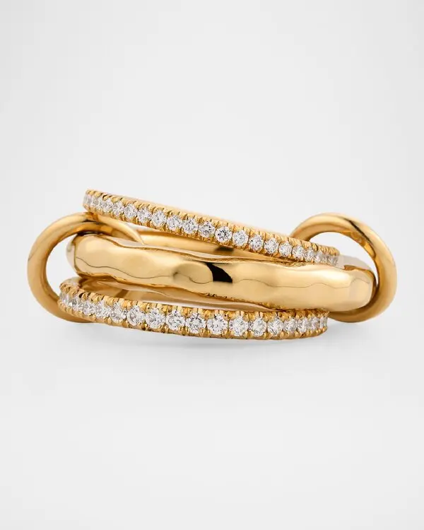 SPINELLI KILCOLLIN Theo Pavé Vulcan Ring - Multi