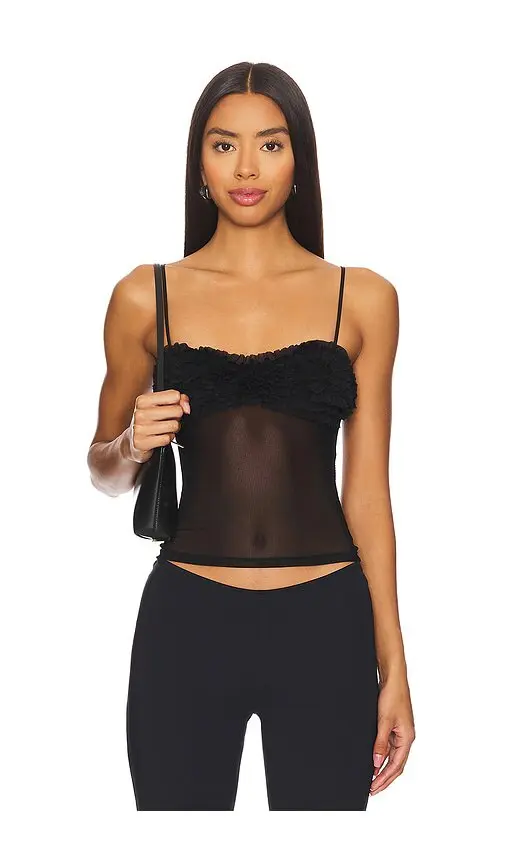 MORE TO COME Carmine Cami Top - Black
