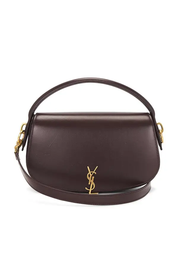 Saint Laurent Voltaire Shoulder Bag - Dark Currant