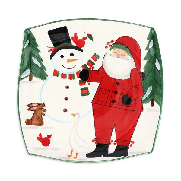 VIETRI Old St. Nick 2024 Limited Edition Square Platter