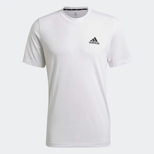 Adidas Aeroready Designed To Move Feelready Sport Tee White - White / Black