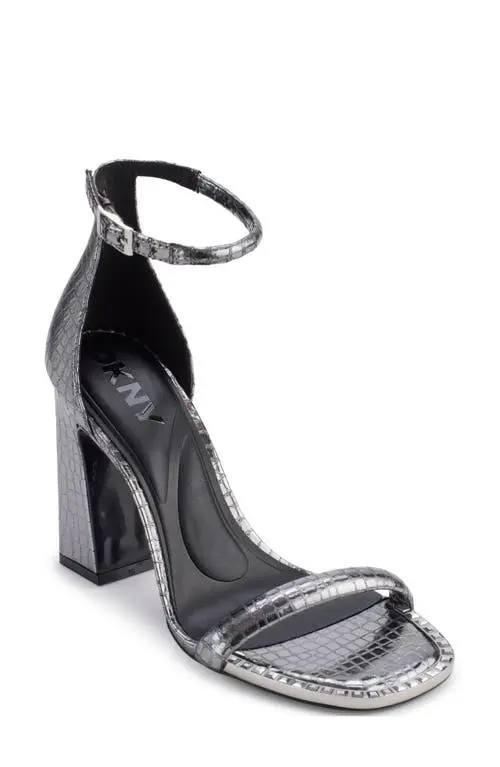 Dkny Waylin Ankle Strap Sandal - Nickel