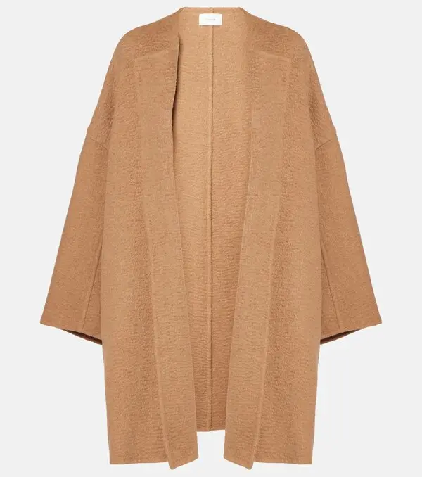 THE ROW Verlain Wool Long Jacket - Brown