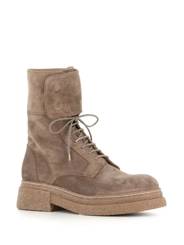 ALBERTO FASCIANI Suede Combat Boots