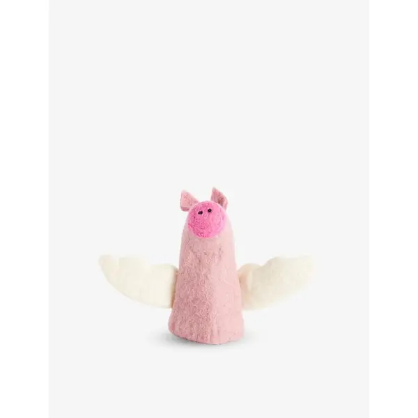 SELFRIDGES EDIT Flying Pig Wool Tree Topper