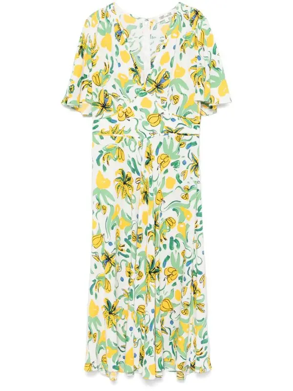 Diane Von Furstenberg Vibeke Midi Dress - White