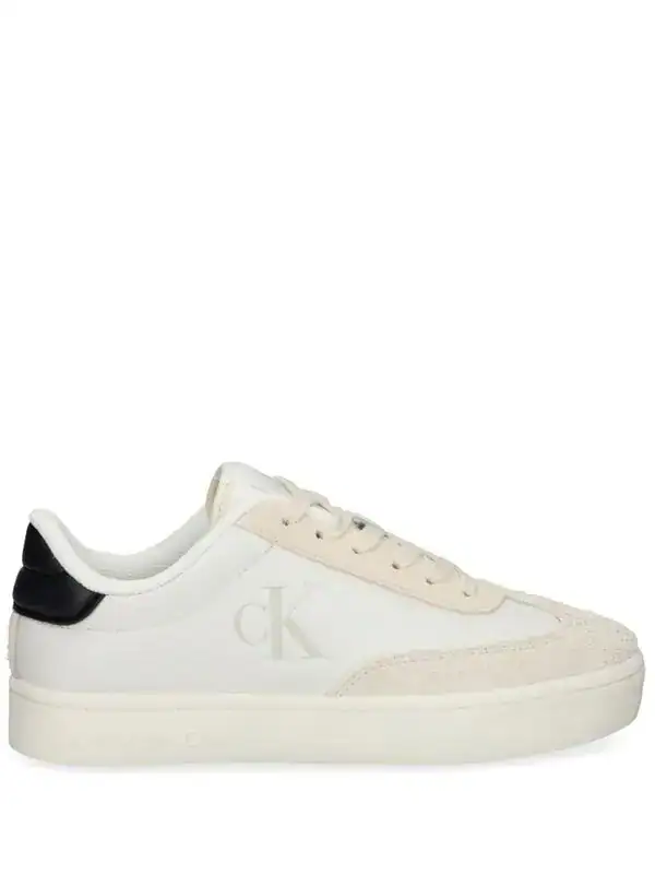 Calvin Klein Logo Trainers White Editorialist