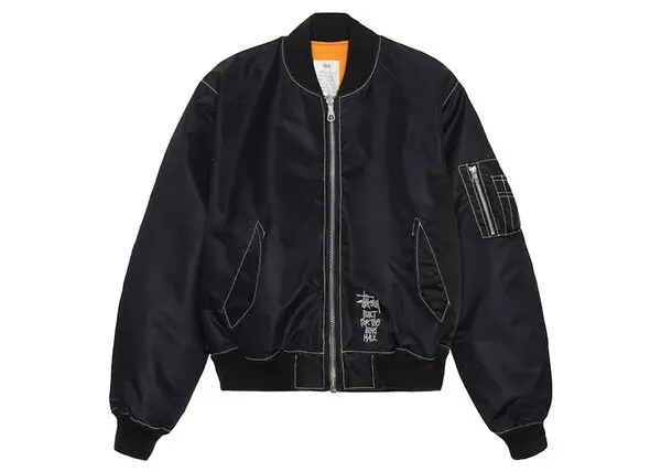 StÜssy Built Reversible Bomber Jacket - Black