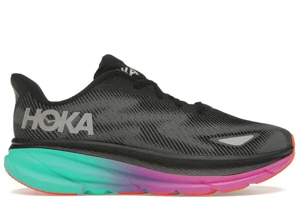 Hoka One One Clifton Gore-tex Sneakers - Black/electric Aqua