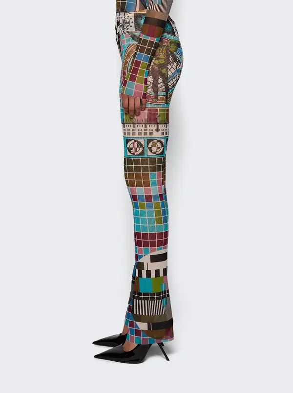 Jean Paul Gaultier Graphic Mesh Trousers