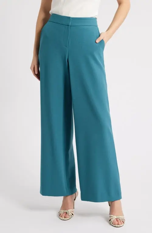 TAHARI ASL Wide Leg Trousers - Eucalyptus