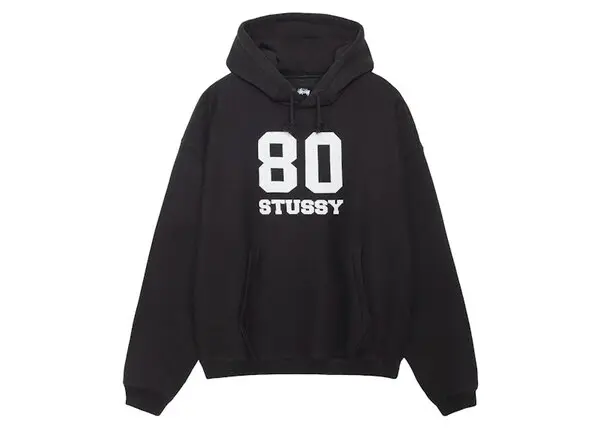 StÜssy 80 Relaxed Hoodie - Washed Black