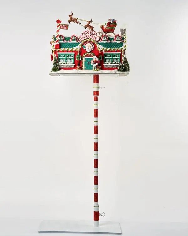 KATHERINE'S COLLECTION 52" Santa's Mailbox Stand