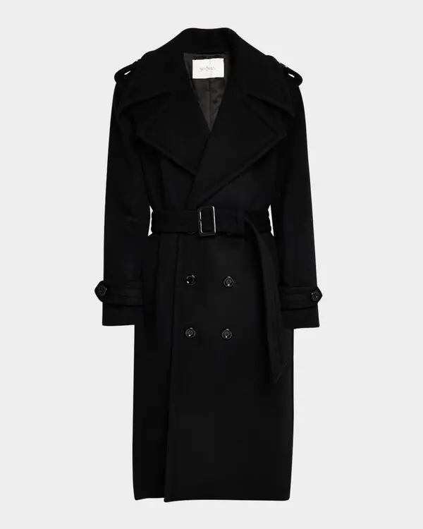 Saint Laurent Double-breasted Overcoat