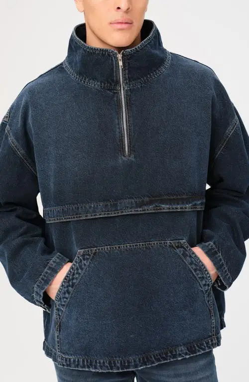 Warp + Weft Oversized Denim Popover Jacket
