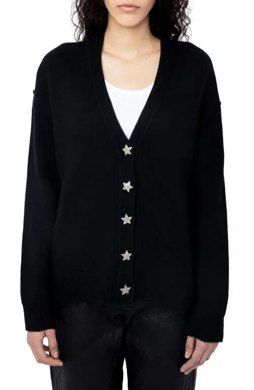 Zadig&Voltaire Mirka Bijoux Cashmere Cardigan - Noir